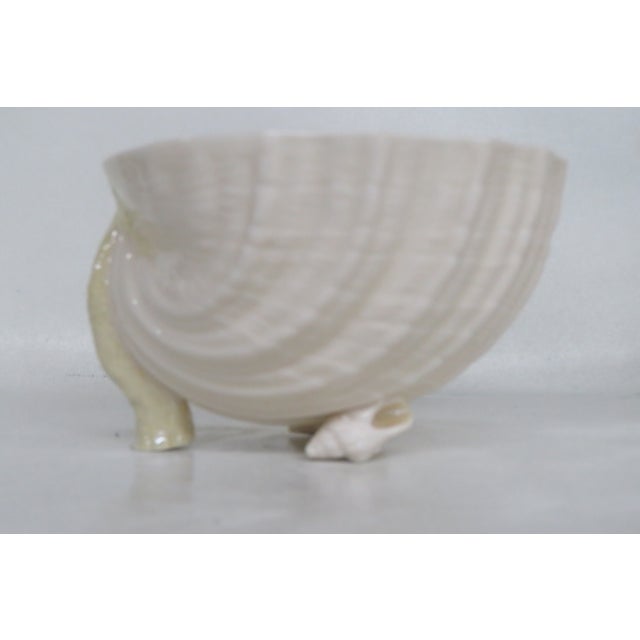 Belleek Bone China Neptune Sea Shell Shaped Bowls Seashell Feet a Pair ...