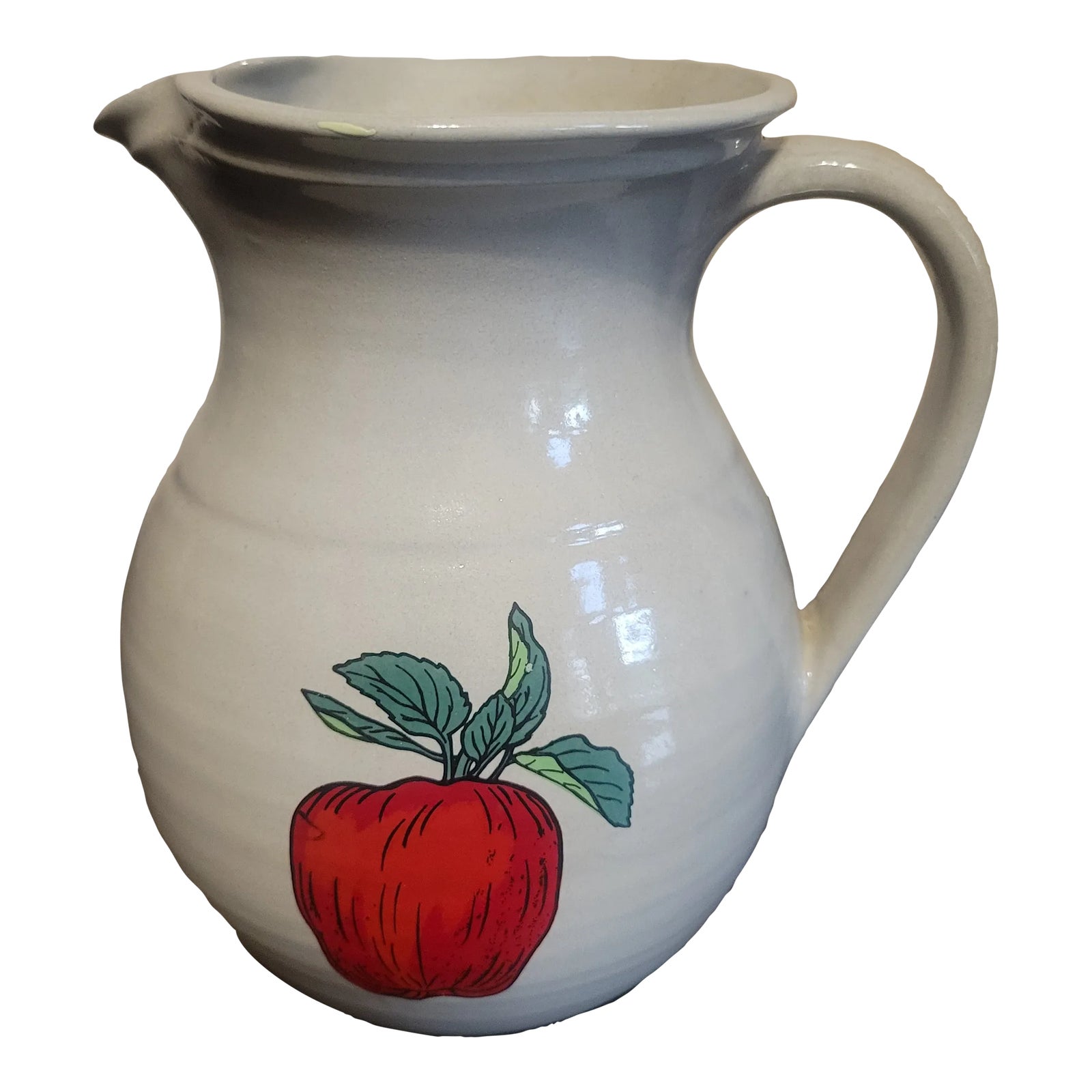 Mid 20th Century Red Wing Stoneware Pitcher | Chairish