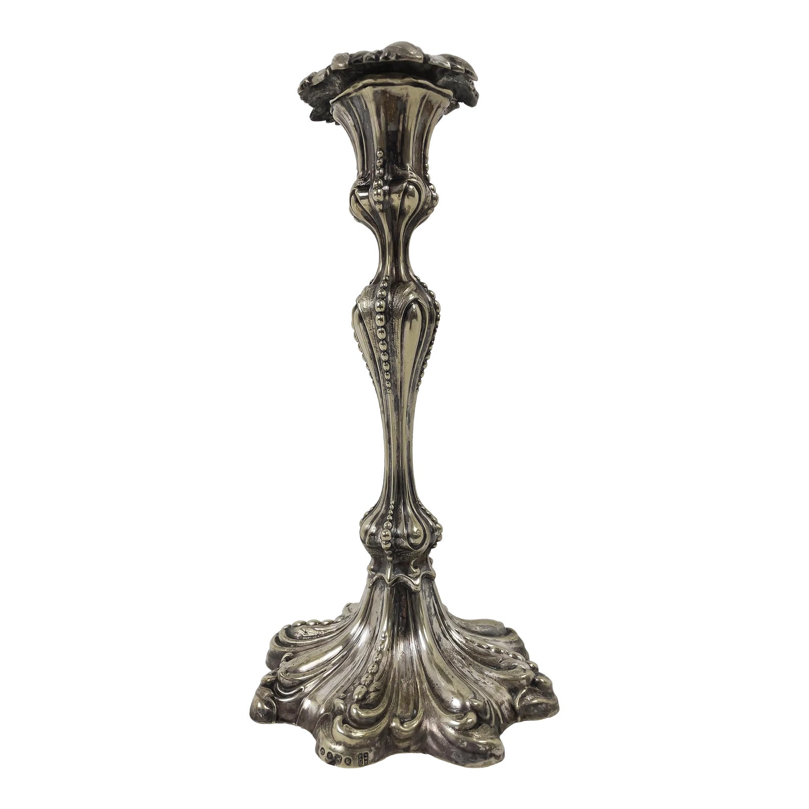 Late 19th Century Rococo Style Jfp & Co. Silver Plated Candlestick ...