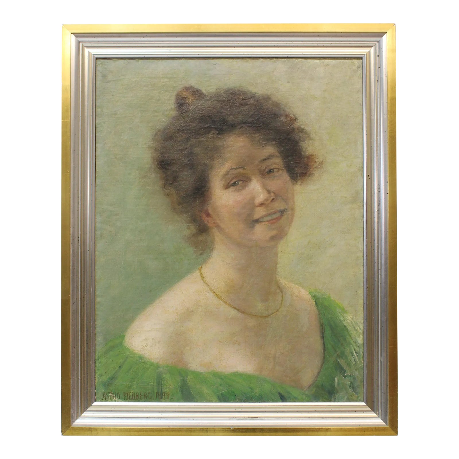 Portrait of Anna Morell Blix Sjöberg by Astrid Kjellberg (1877-1965 ...