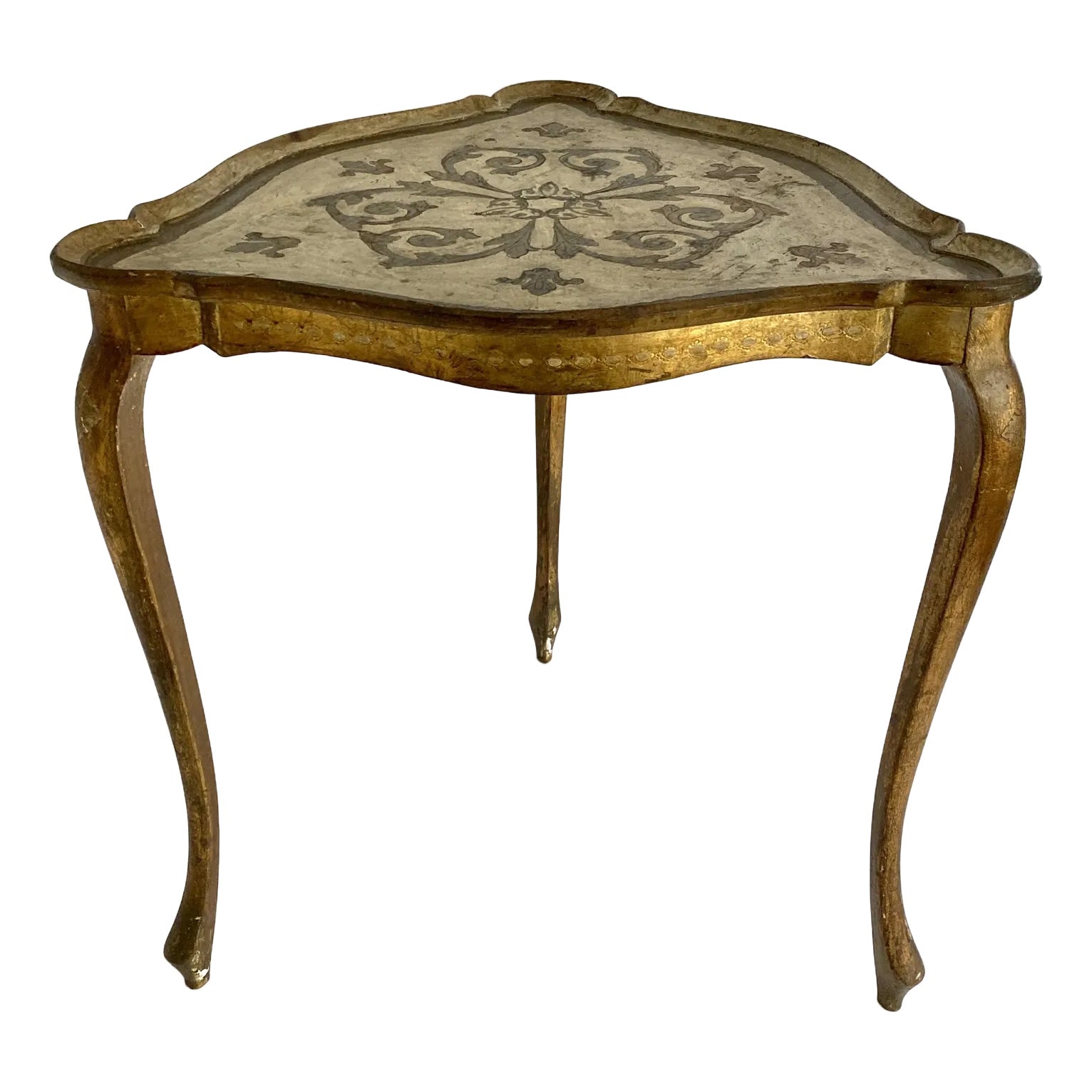 Italian Gold Leaf Florentine Table | Chairish