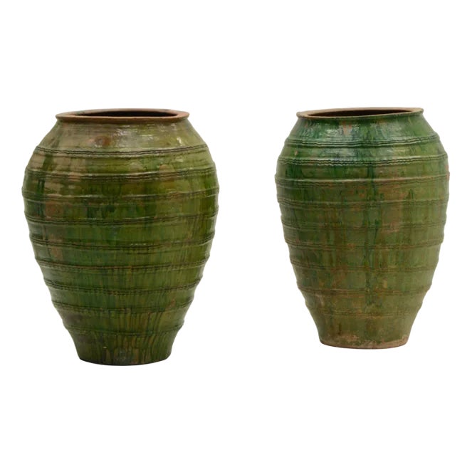 Large Early 16th Century Tuscany Vases, Italy, Set of 2 | Chairish