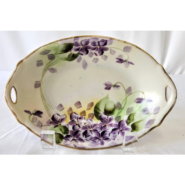 Vintage Hand-Painted Nippon China Serving Dishes - Set of 8 | Chairish