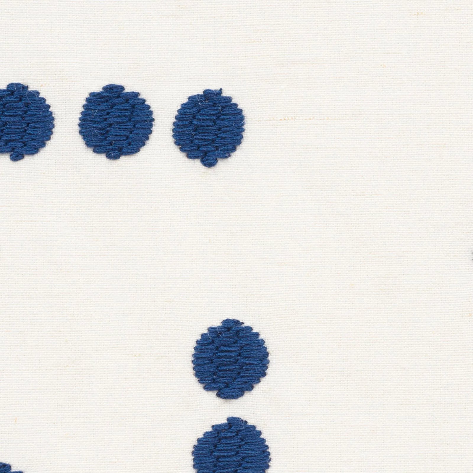Schumacher X Caroline Z. Hurley Great Rock Embroidery Fabric in Navy ...