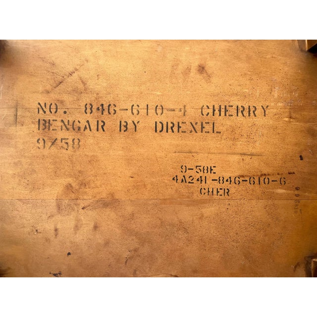 1950s Bengar by Drexel Mid Century Modern Cherry Nightstand | Chairish