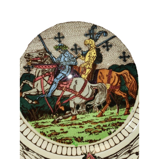 1920s Royal Doulton King Arthur's Knights Decorative Plate | Chairish