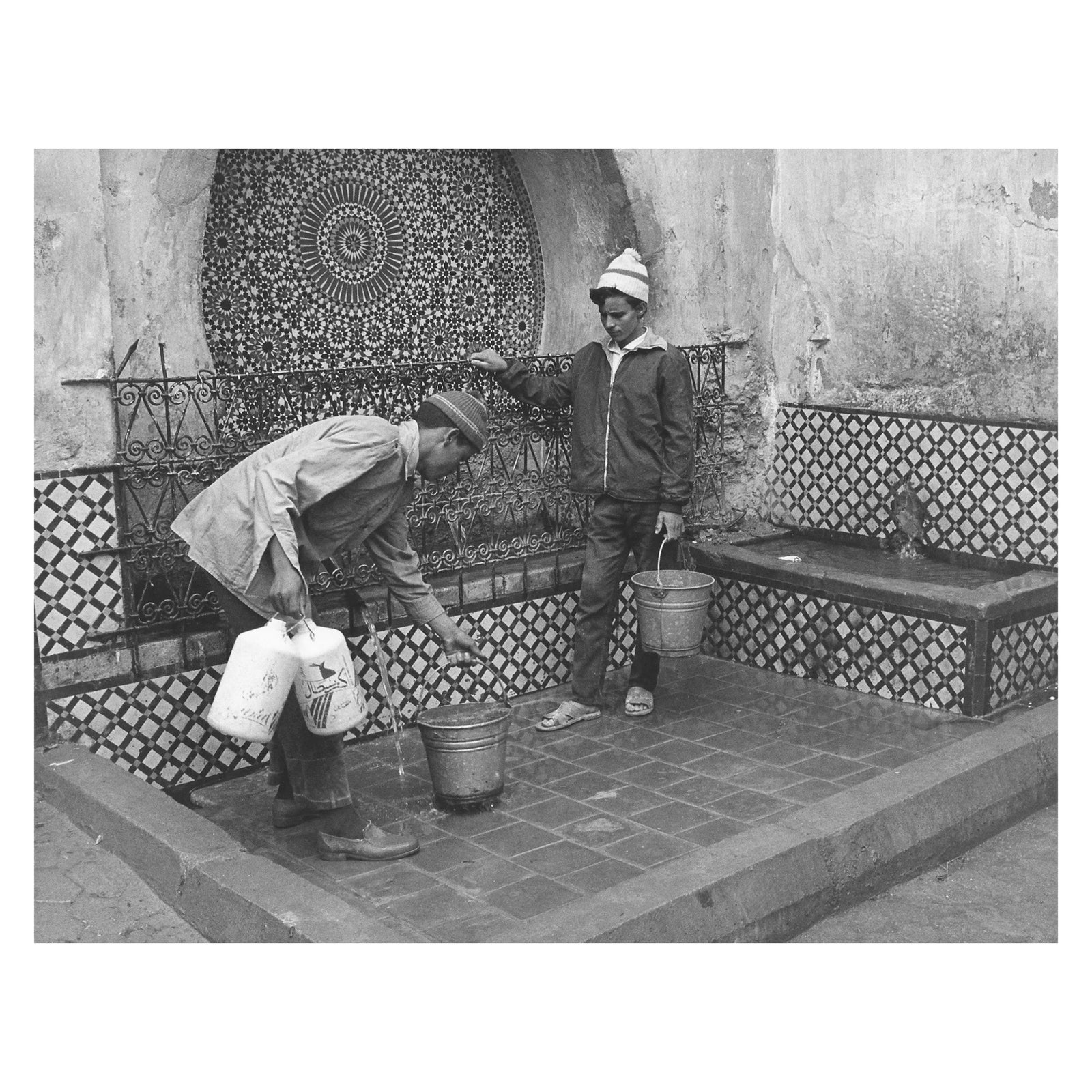1976 Fez Morocco Water Gathers Photograph by Don Ware | Chairish