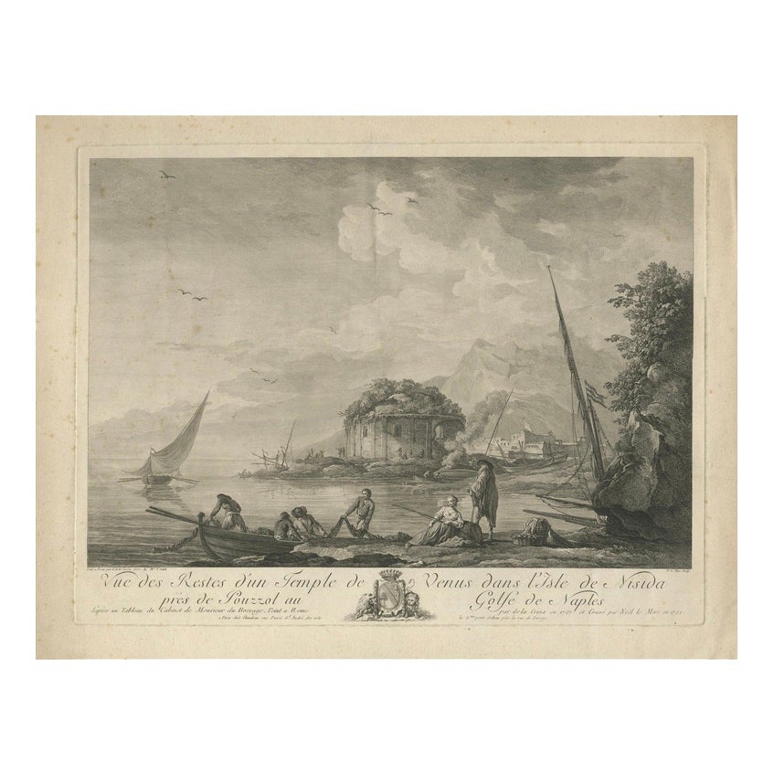 Neapolitan Ruins of Temple of Venus, 1761, Engraving on Paper | Chairish