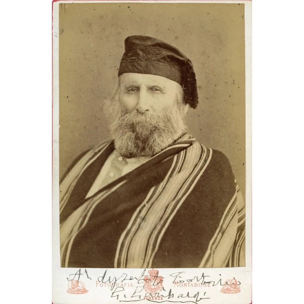 Vintage Photo-Portrait Hand Signed by Giuseppe Garibaldi - 1870s 1870s ...