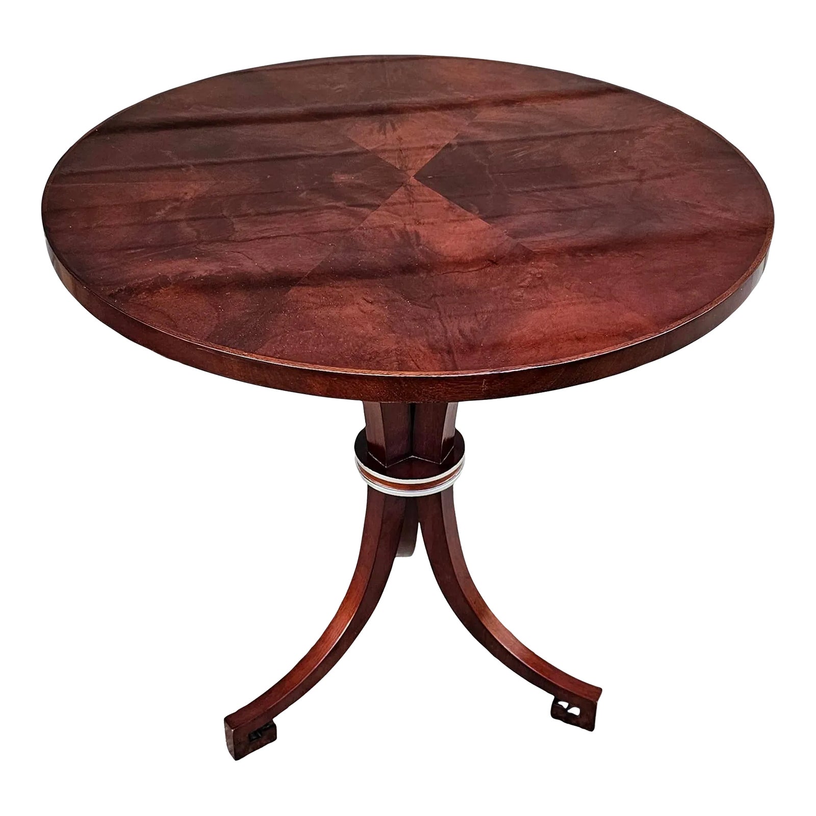 Bolier and Company Rosenau Greek Key Side Table | Chairish