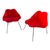 1980s Pair of Red Lips Chairs | Chairish