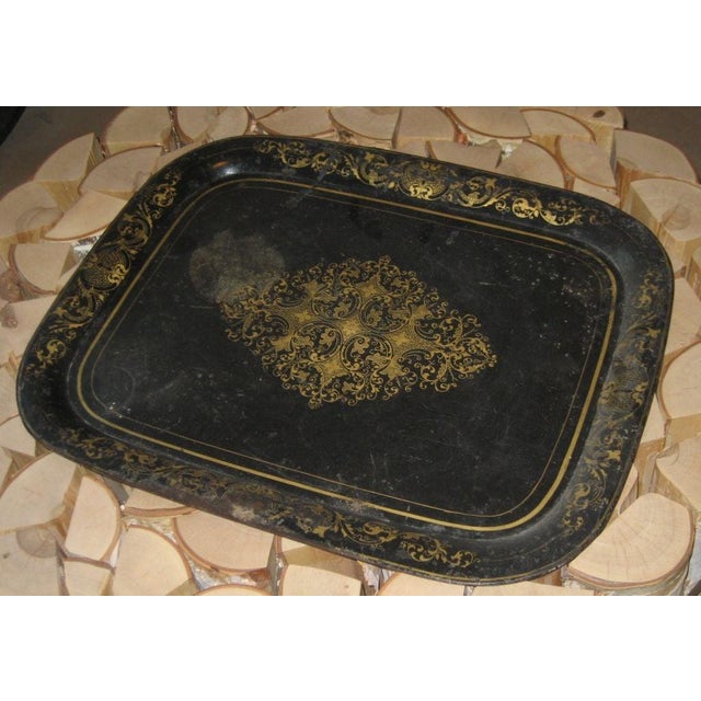 19th Century Vintage French Plateau Noir | Chairish