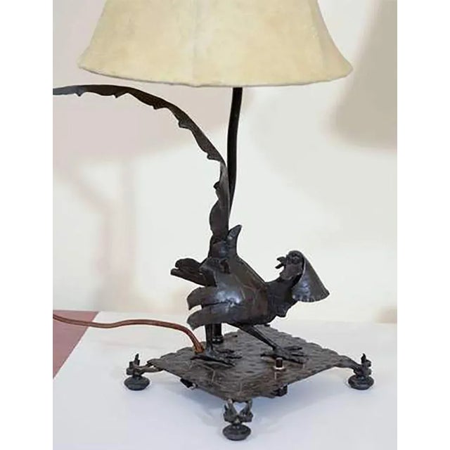 Exceptional Edgar Brandt Art Deco Pheasant Form Table Lamps - a Pair ...