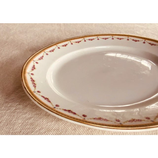 1920s Bernardaud, Limoges 'The Melrose' Rose Garlands Gilt Platter ...