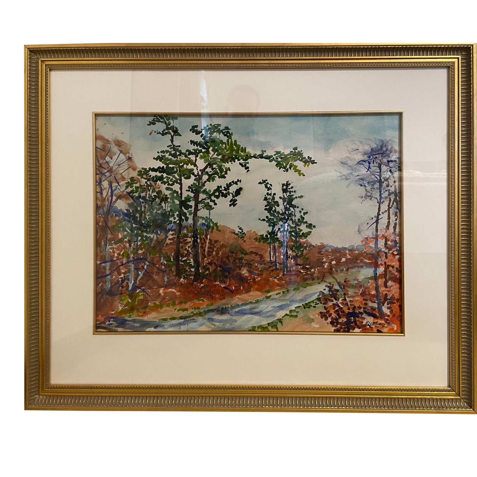 1960s "Autumn Landscape in Long Island, New York" Contemporary ...