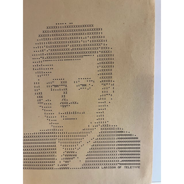 1965 Original John F. Kennedy Computer Printout | Chairish