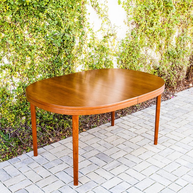 Restored 1960s Scandinavian Teak Dining Table With Two Leaves by ...