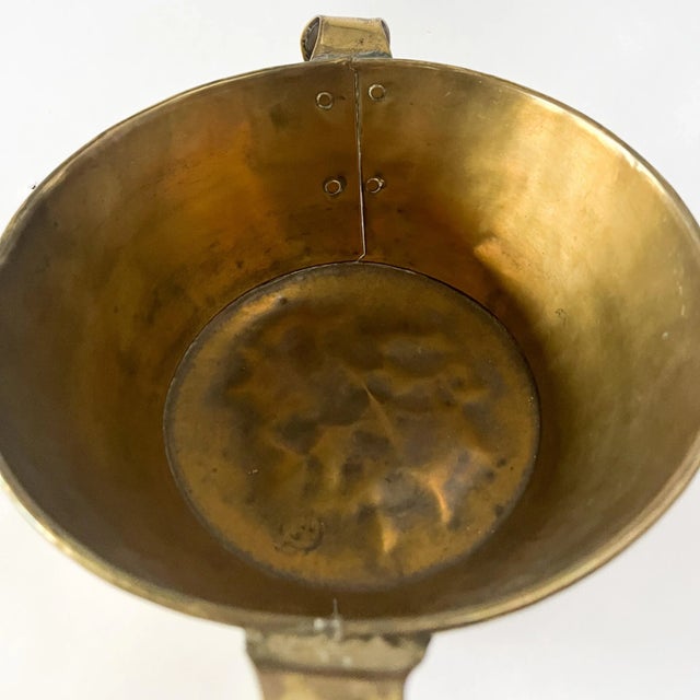 Vintage Brass Bowl with Side Handles | Chairish