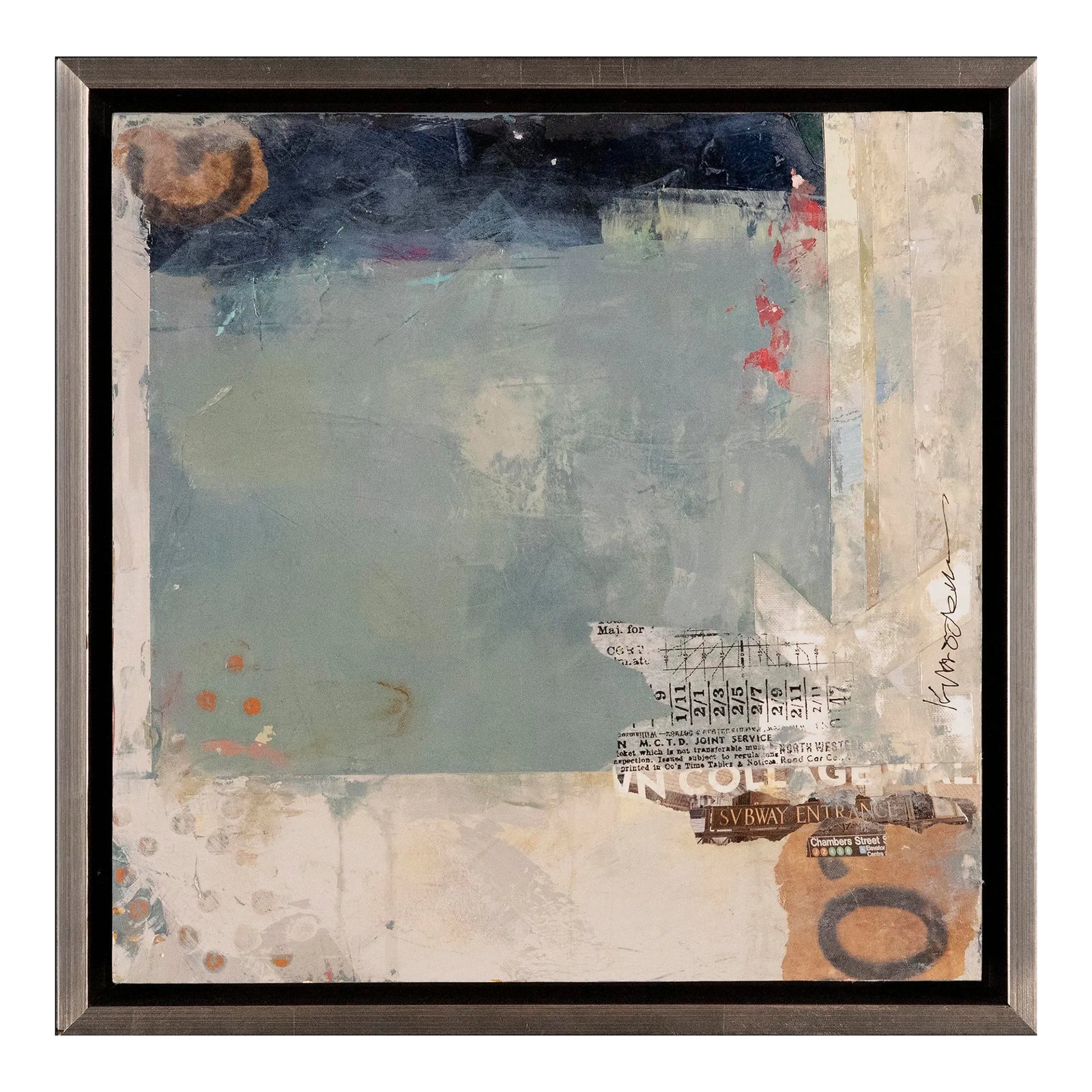 "Seascapes Ii" Original Mixed Media Painting by Jill Krasner | Chairish