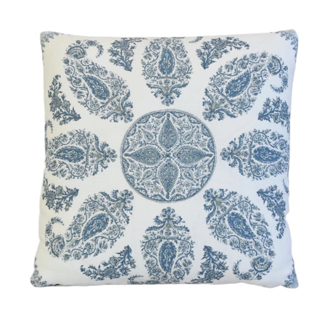 Designer Peter Dunham Paisley Samarkand Feather/Down Pillow 22" Square ...