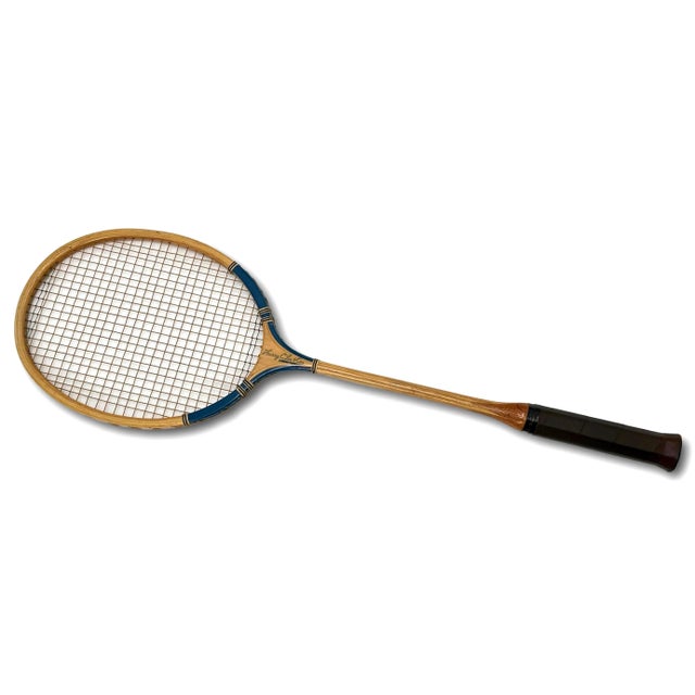 2 Vintage Mid 20th Century American Hand Made Laminated Wood Badminton ...