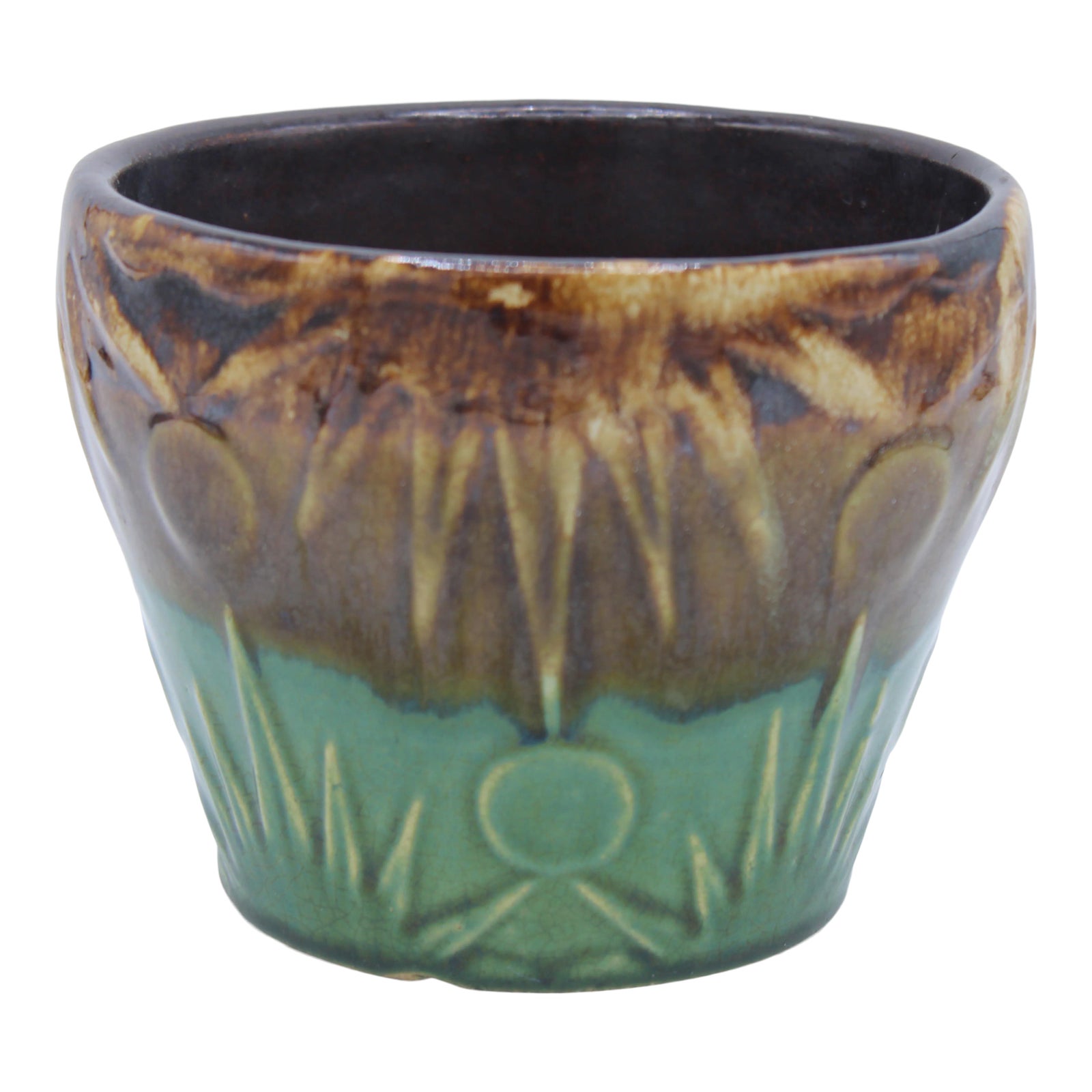 Vintage Boho Chic Hand Thrown Pottery Ceramic Flower Pot / Planter ...