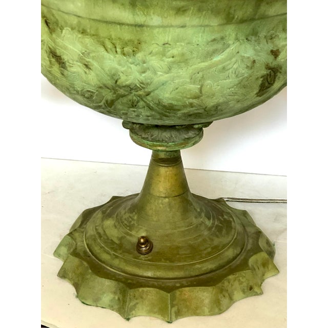 Verdigris Urn Table Lamp | Chairish