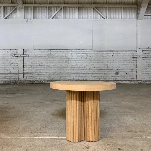 Four Curves Side table reeded edition -made to order | Chairish