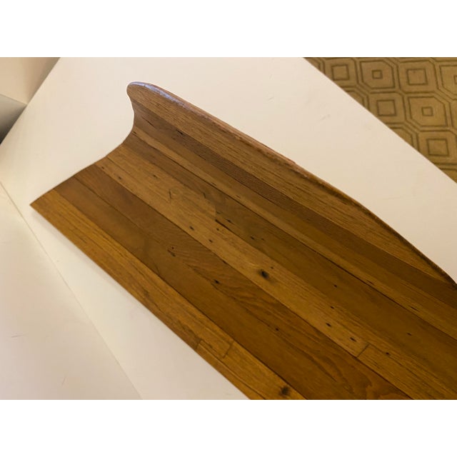 2007 Handcrafted Wooden Sculpture of a Wave | Chairish