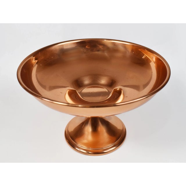 Vintage 1960s Coppercraft Guild Taunton Mass Oval Pedestal Copper ...