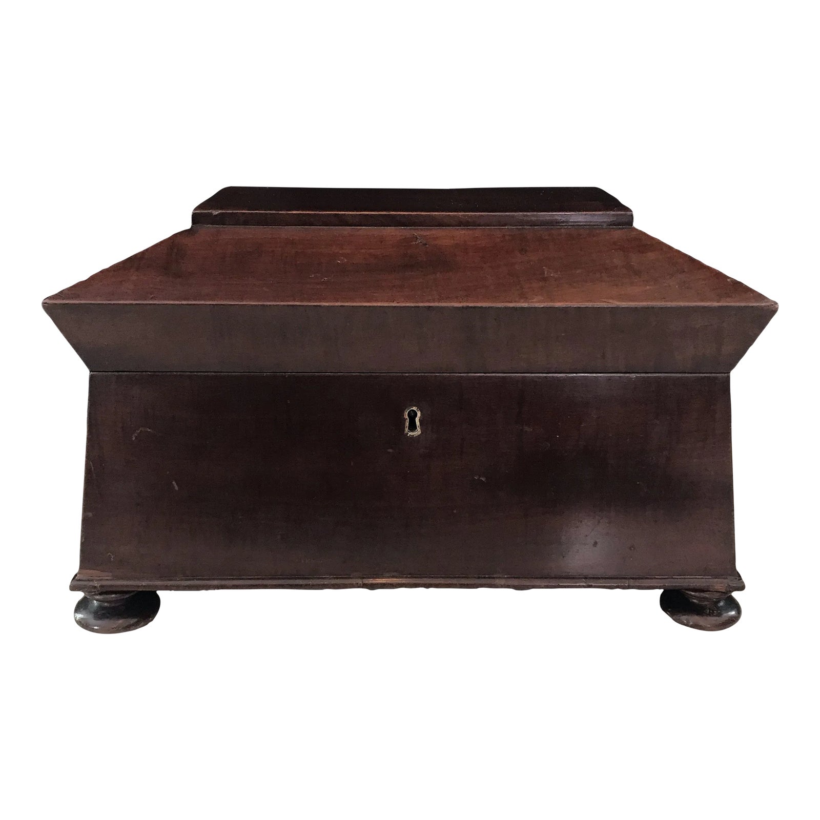 Early 19th Century Regency Tea Box From England | Chairish