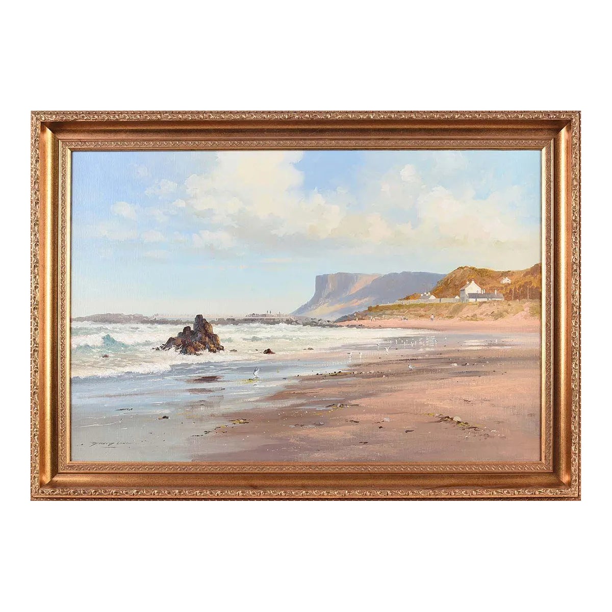 David Long, Painting of the Irish Sea Coastline by British Postwar ...
