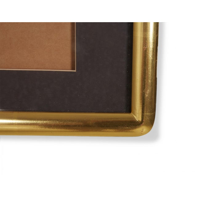 Set of 8 Black and Gilt Curved Corner Gallery Frames | Chairish