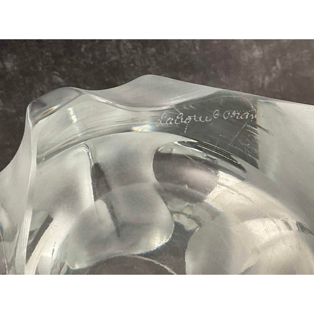 Vintage Lalique Ingrid French Crystal Vase, Signed | Chairish