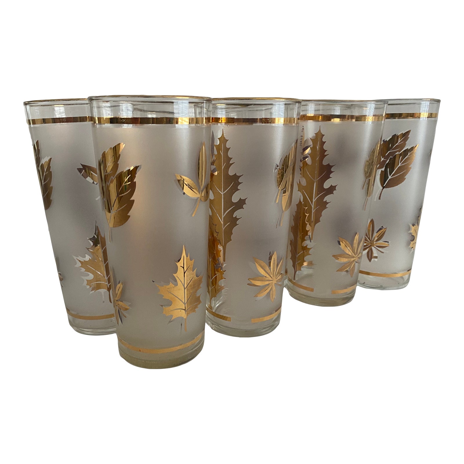 Set of 8 Vintage Collins Glasses Designed by Libbey | Chairish