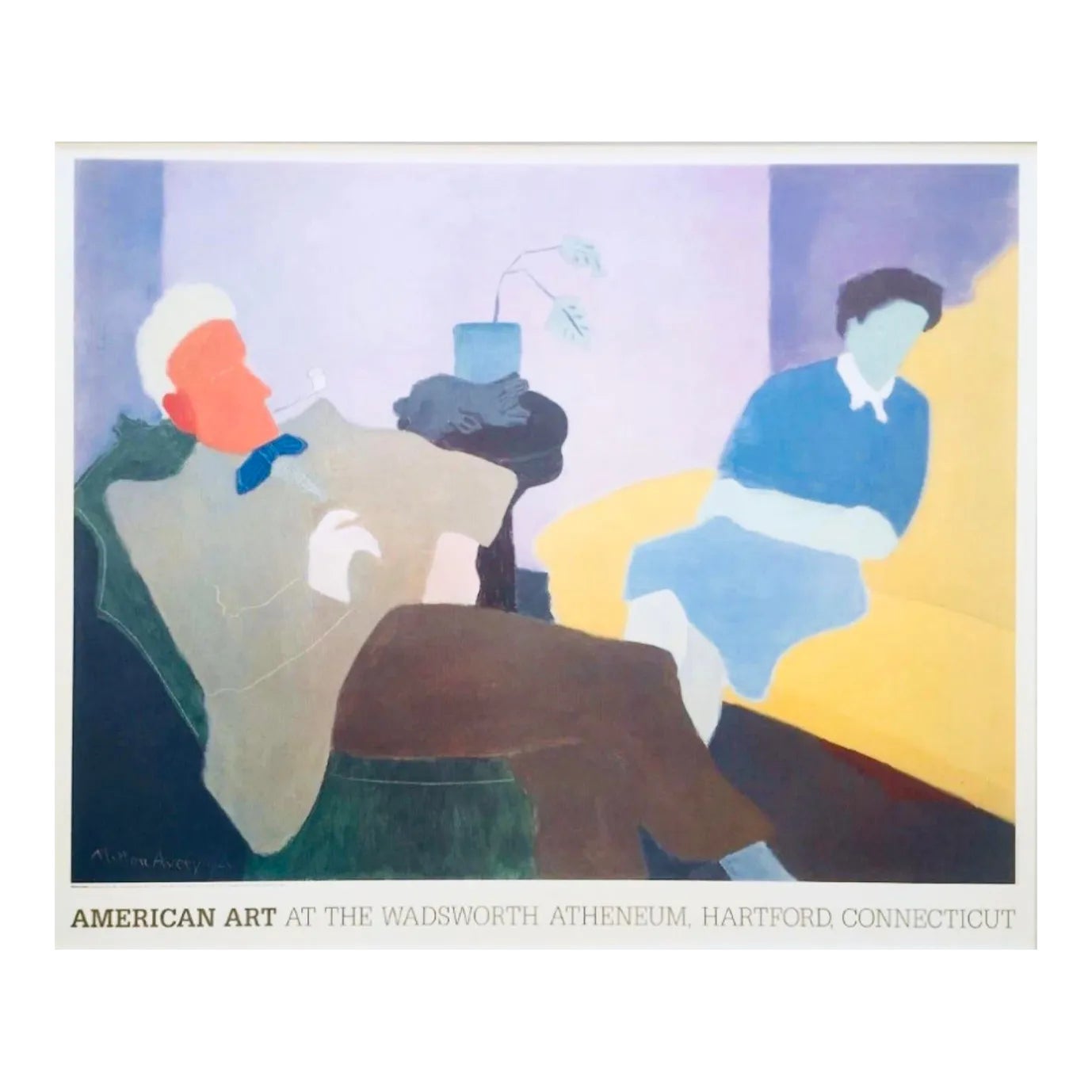 80s Vintage Original Milton Avery Husband and Wife Exhibition ...
