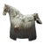Gray Raku Horse Sculpture - Short | Chairish