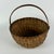 19th Century Antique Woven Ash Splint Gathering Basket, Round & Shallow ...