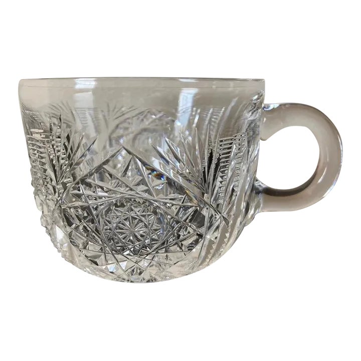 Vintage American Cut Crystal Punch Cup | Chairish