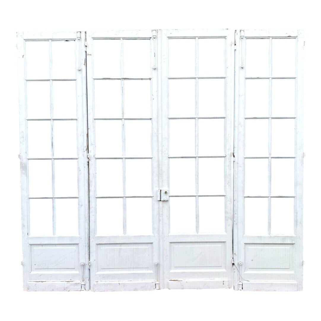 Vintage Small-Paneled Passageway Doors, Set of 4 | Chairish