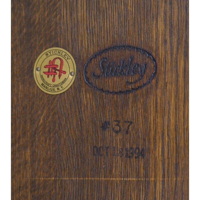 Stickley Gustav Design Tile Top Mission Oak Coffee Table | Chairish