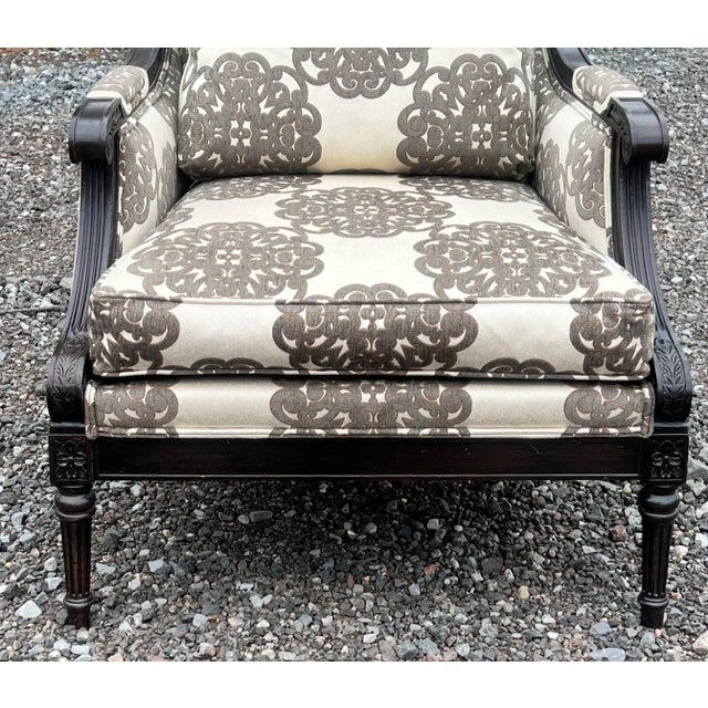 Ethan Allen Neoclassical Fairfax Lounge Chair Chairish