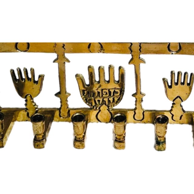 19c Rare Antique Brass Hamsa Iraqi Folk Art Traditional Kabbalah ...