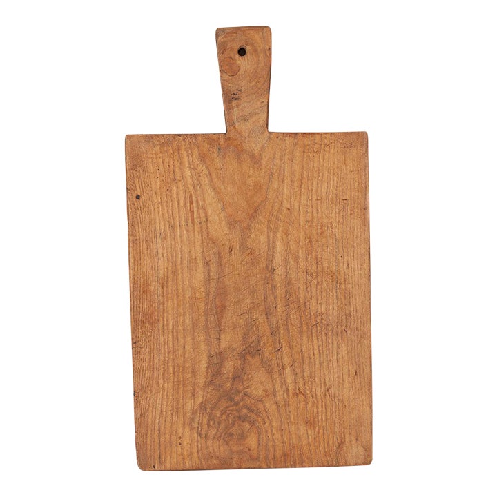 French Solid Wood Chopping Block | Chairish
