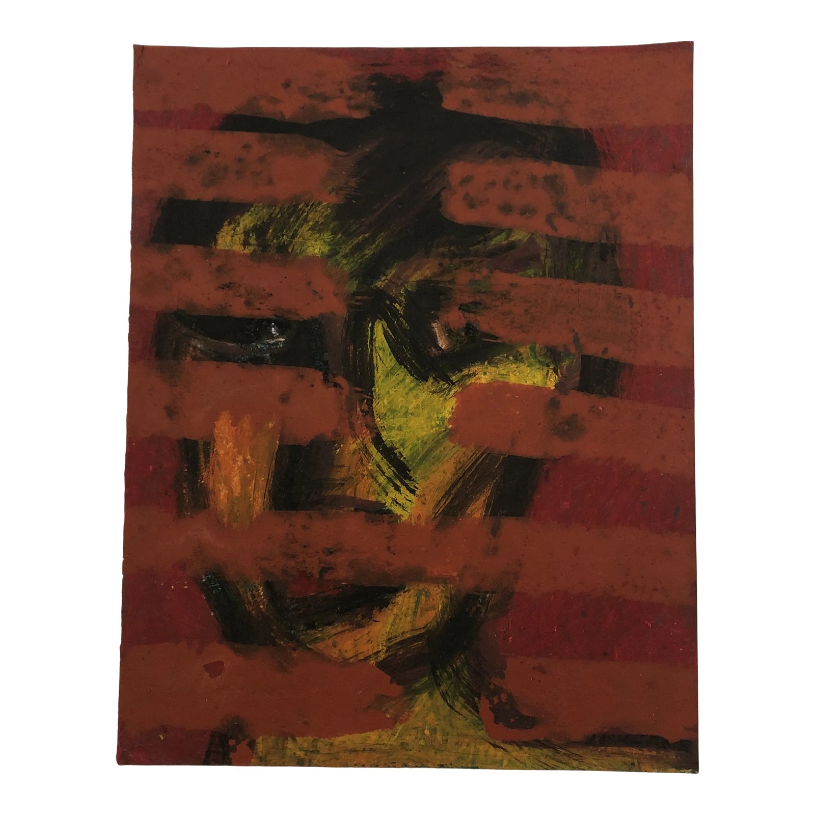 Original Vintage Abstract Painting 1970’s | Chairish