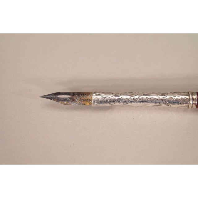 Set of Desk and Writing Instruments in Fitted Leather Box, 19th Century ...