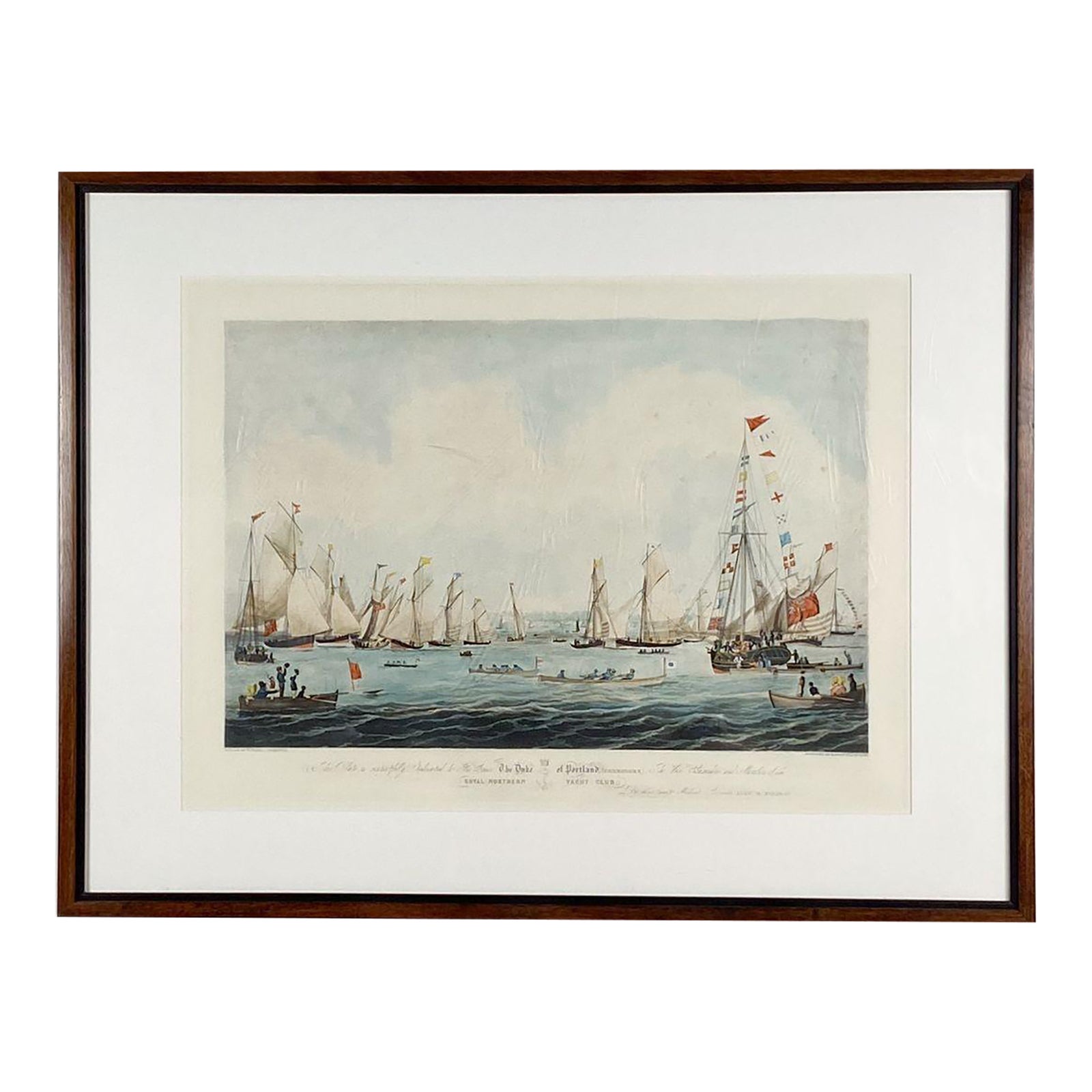 Vintage Hand-Colored Nautical Engraving, Circa 1920 | Chairish