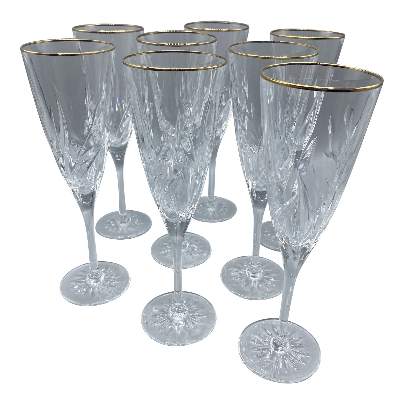 Vintage Cristal D’Argues Durand “Cassandra Gold” Crystal Champagne ...