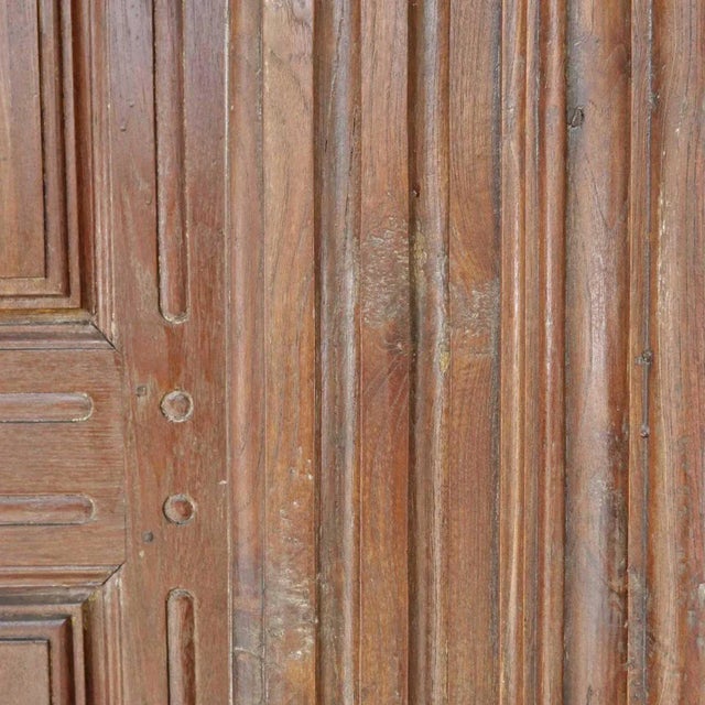 Antique 19th Century Teak Wood Transom Door | Chairish