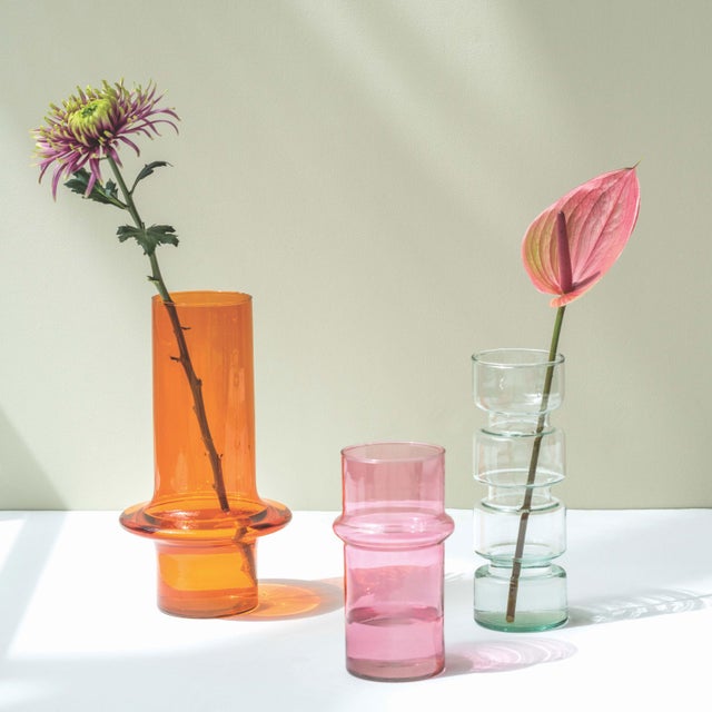 Dylis Recycled Glass Vase Chairish